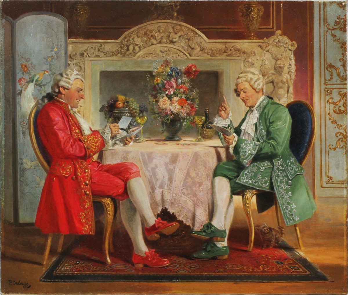 Pierre Delage | French Parlor Scene | MutualArt