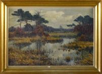 Charles Wellens | Paysage lacustre | MutualArt