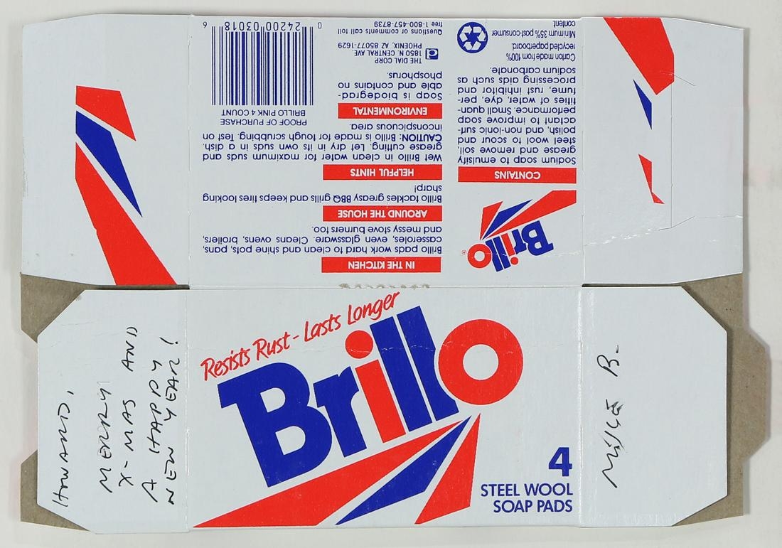 Mike Bidlo | Untitled (Not Warhol-Brillo Box) (1992) | MutualArt