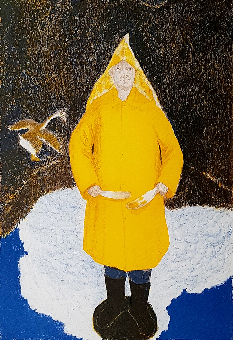 William Robinson | Self-portrait with Goose Feathers | MutualArt