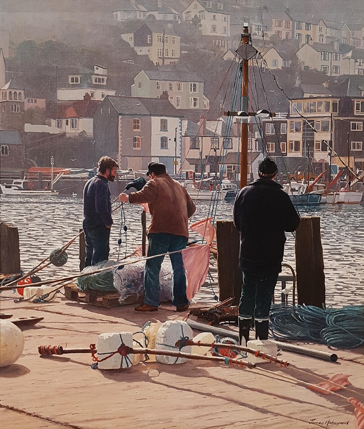 James Holmyard | Making Ready for Sea - Looe Cornwall | MutualArt