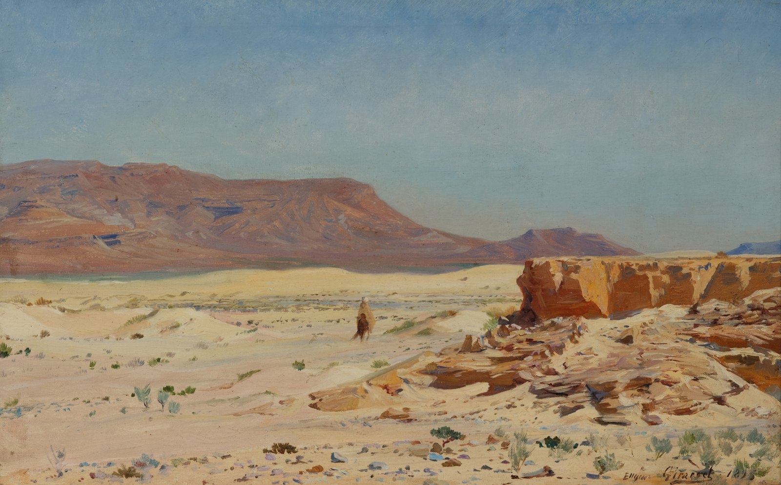 Eugène-Alexis Girardet | Les sables à Bou Saâda, province d’Algerie (1895) | MutualArt