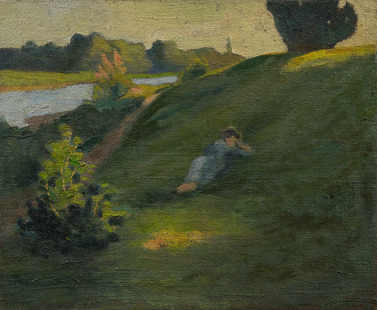 Les Nabis | Femme allongée dans un paysage (Circa 1900) | MutualArt