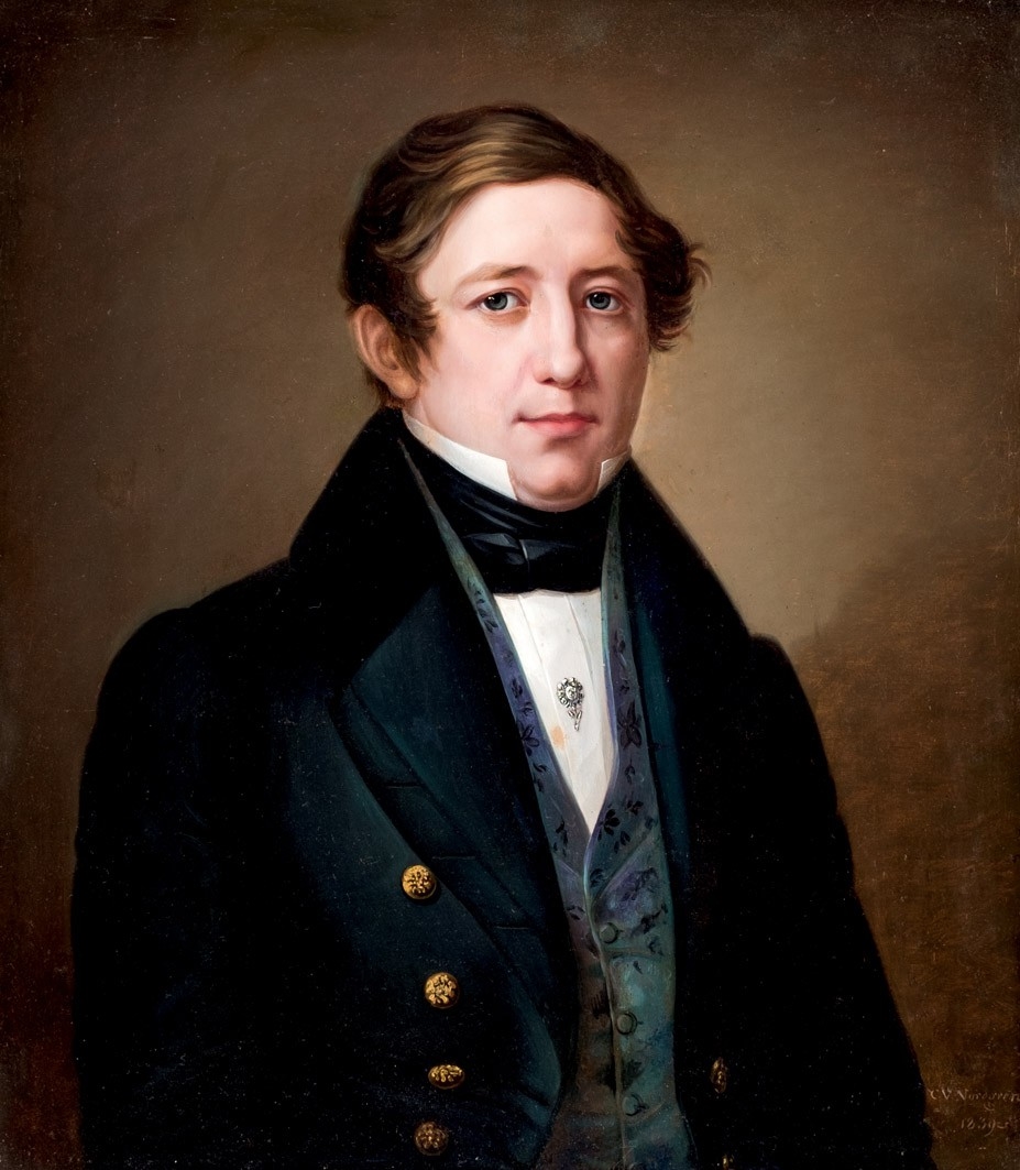 Carl Wilhelm Nordgren | Retrato de dama y caballero (1839) | MutualArt