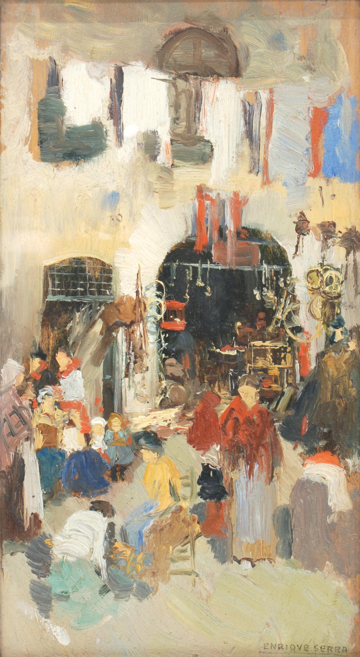 Enrique Serra y Auque | The Cardinal's Visit (1892) | MutualArt