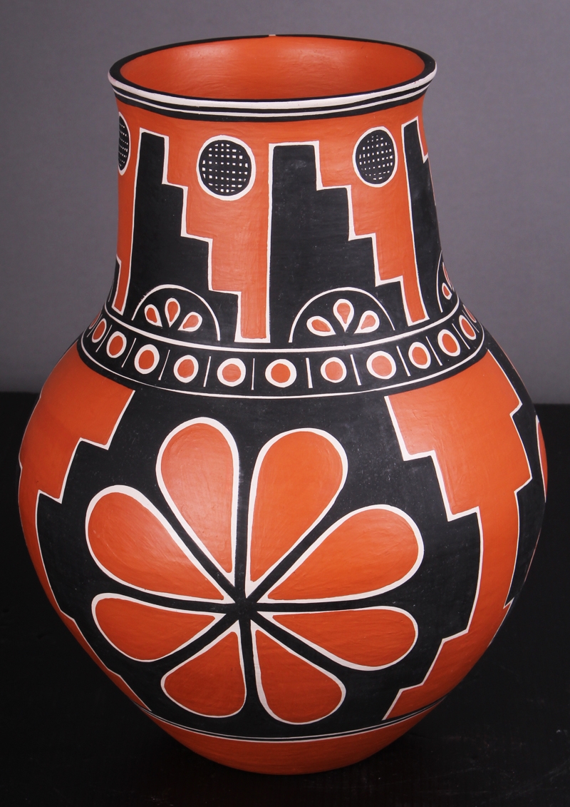 Thomas Tenorio | Painted ceramic vessel with traditional motif (2007 ...