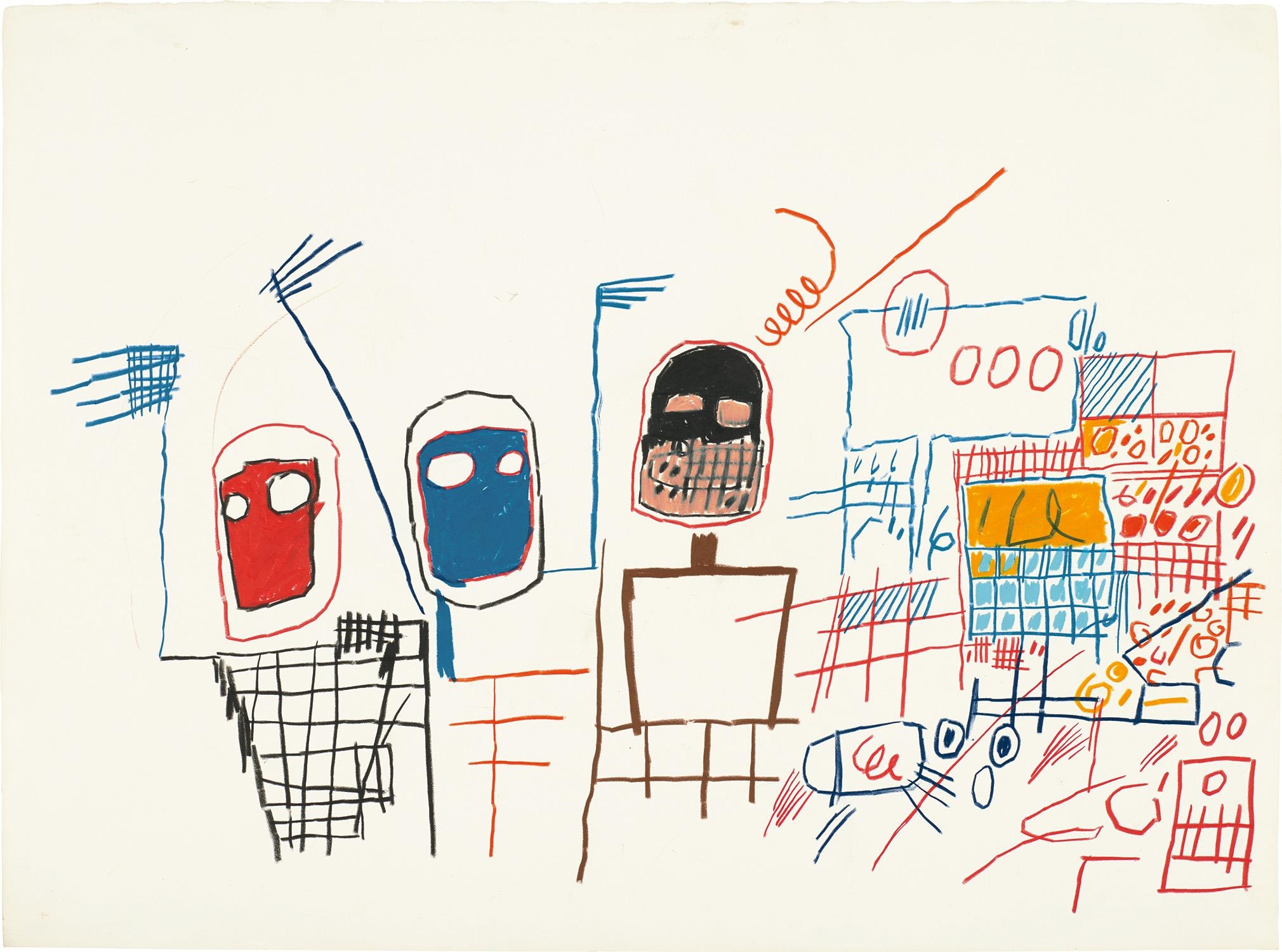 Jean-Michel Basquiat | Head (Circa 1985) | MutualArt