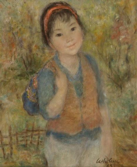 Le Thi Luu | Girl in a Landscape (1963) | MutualArt