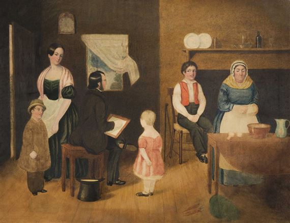 American Primitive School, 19th Century | Itinerant Artist Scene ...