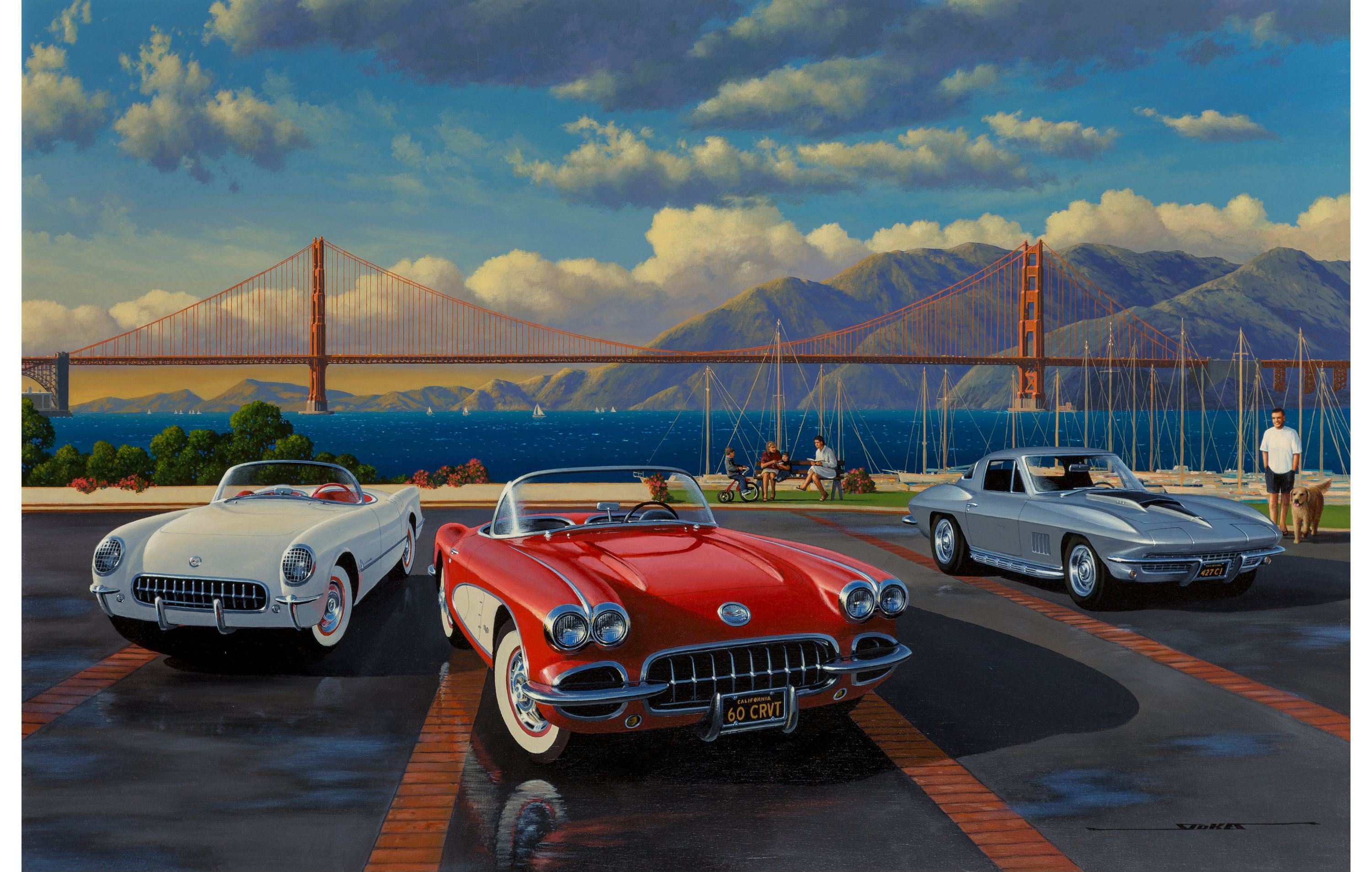 Stan Stokes | Golden Gate Corvettes (2003) | MutualArt