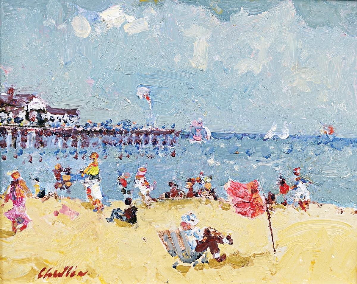 Geoffrey Chatten | Southwold beach (Circa 1990) | MutualArt
