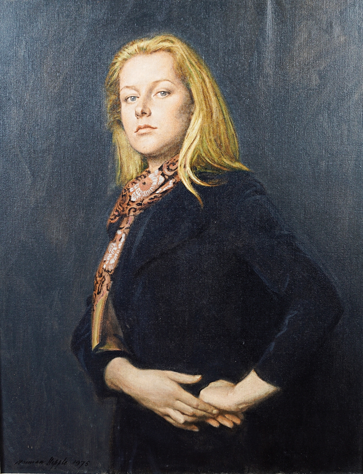 Norman Hepple | Portrait of Effie, the artist's daughter (1975) | MutualArt