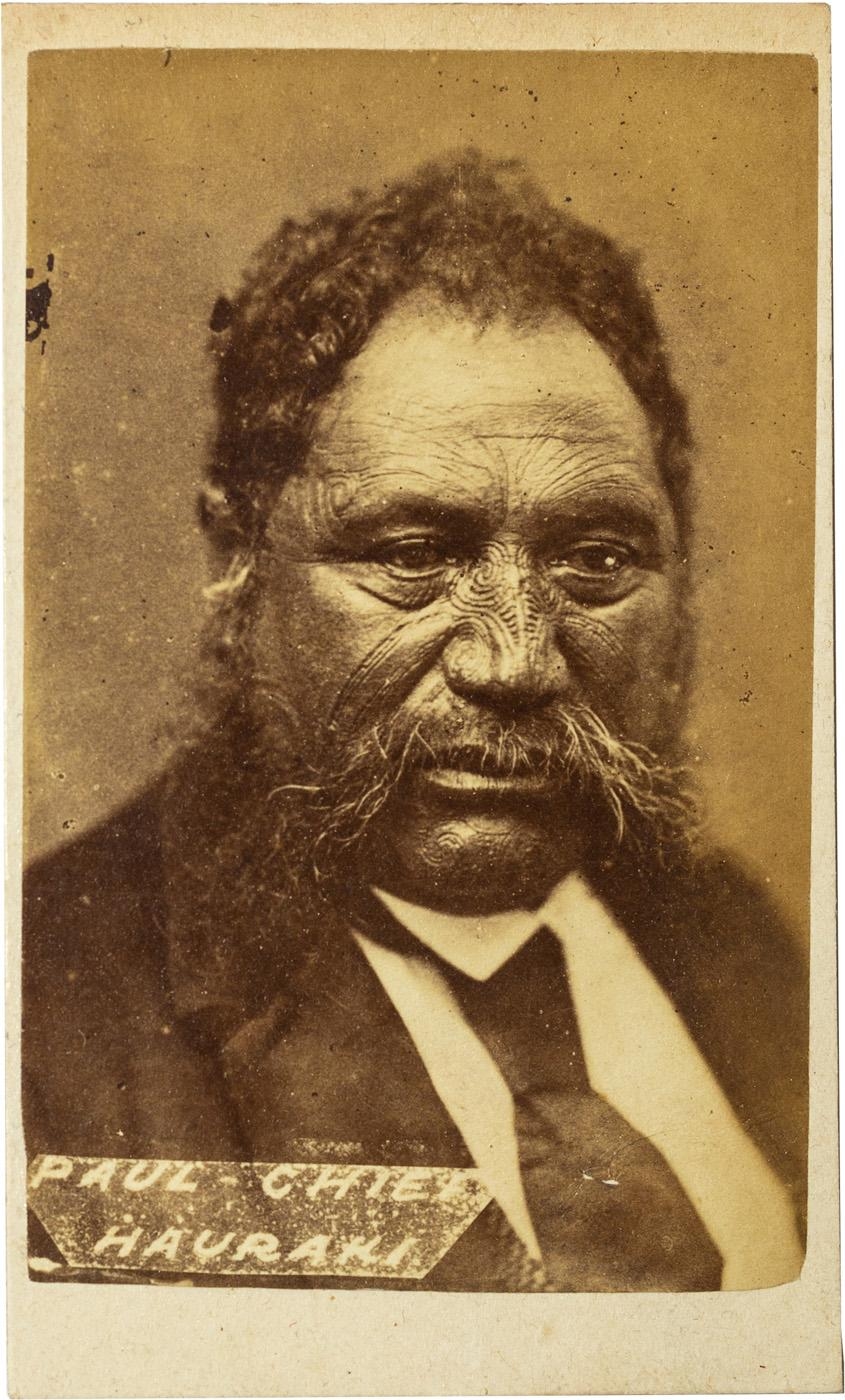 E. S. Richards | Portrait of Paoro Tuhaere, Ngāti Whatua chief (1880s ...
