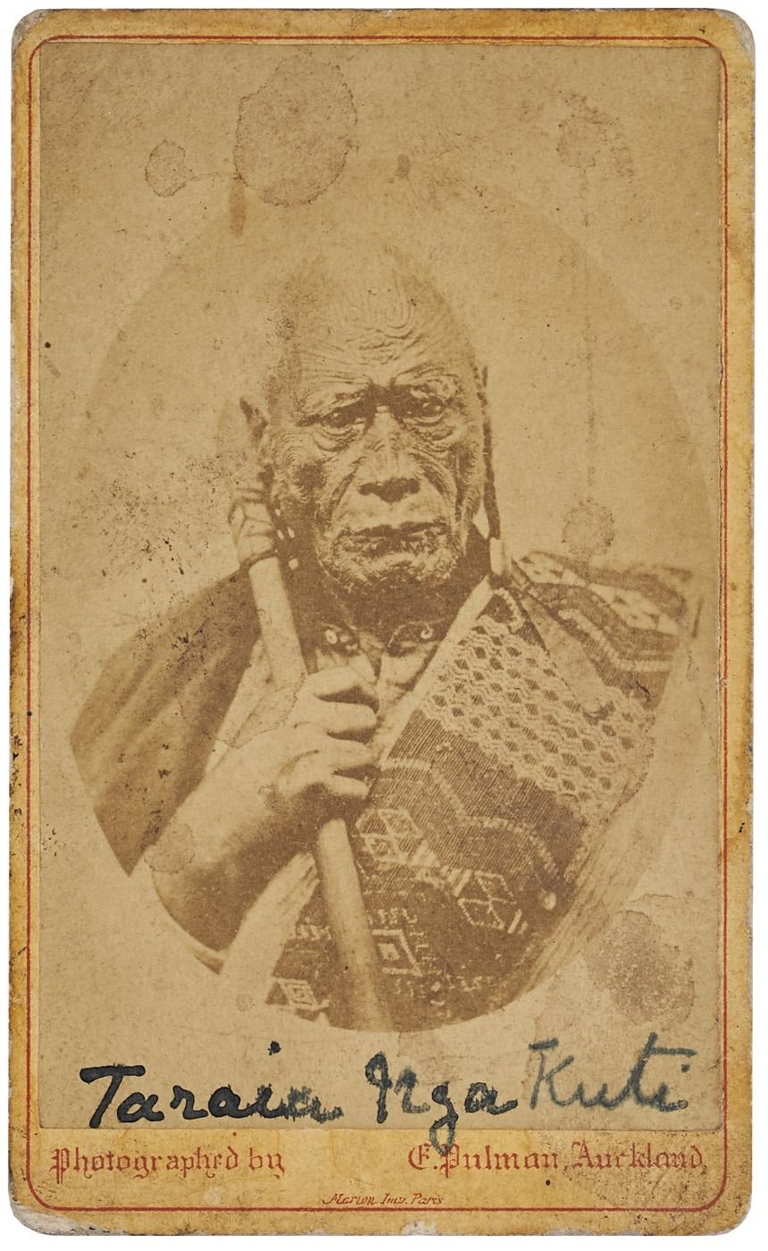 Elizabeth Pulman | Portrait of Taraia Ngakuti Te Tumuhuia, Ngāti Maru ...