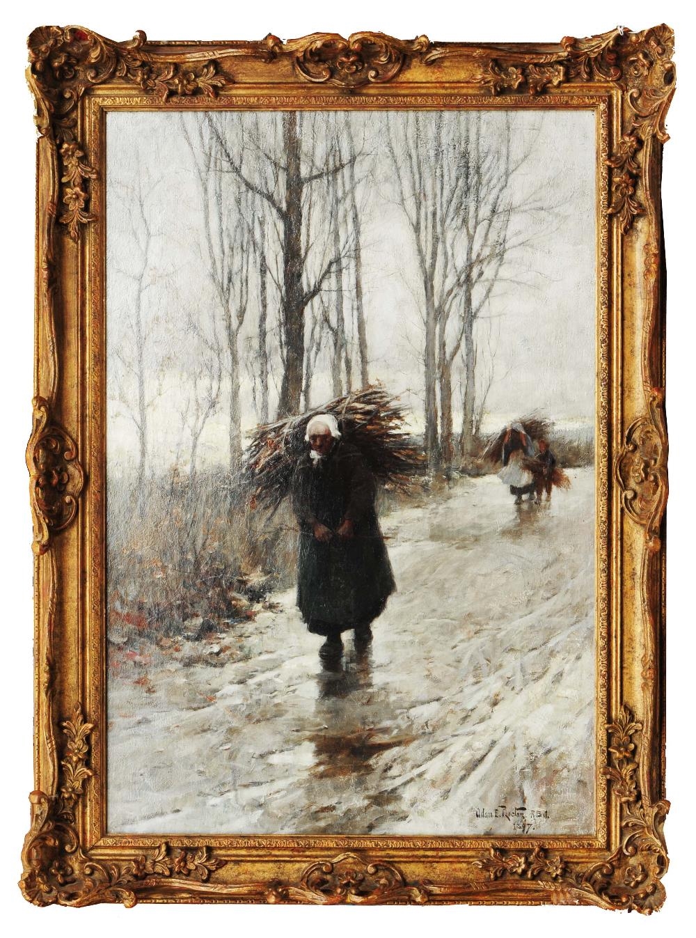 Adam Edwin Proctor | The faggot gatherer (1897) | MutualArt