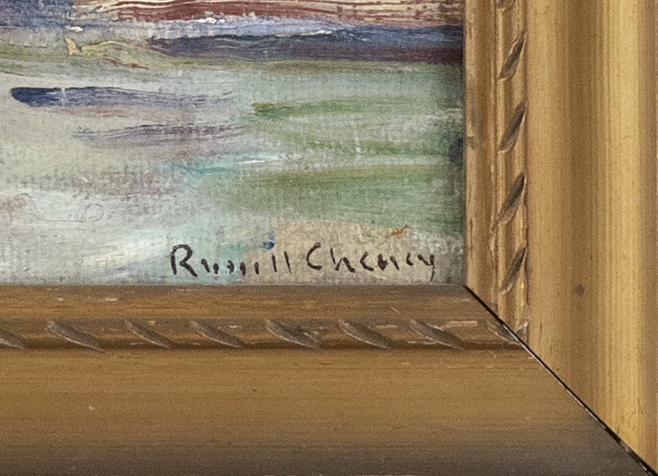 Russell Cheney | A New England coastal scene, likely Maine | MutualArt