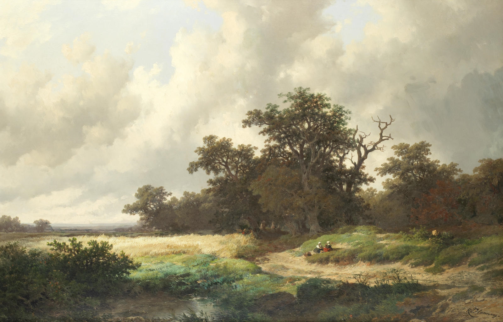 Remigius Adrianus Van Haanen | The Wood Gatherers | MutualArt