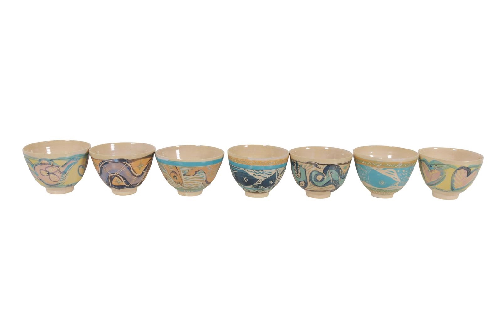 Gerry Wedd | Set of Seven Bowls | MutualArt