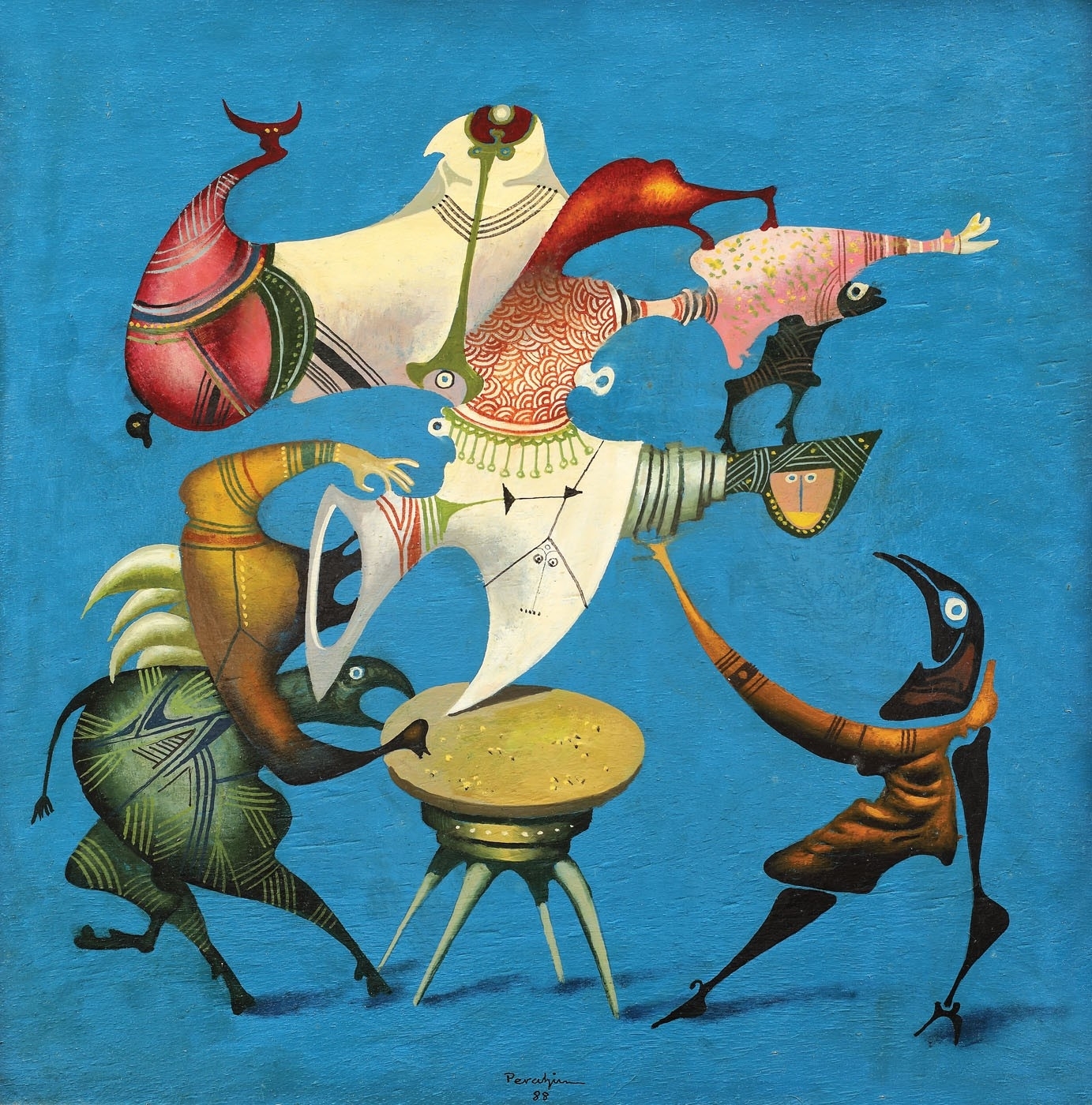 Jules Perahim | Surrealist Characters (1988) | MutualArt