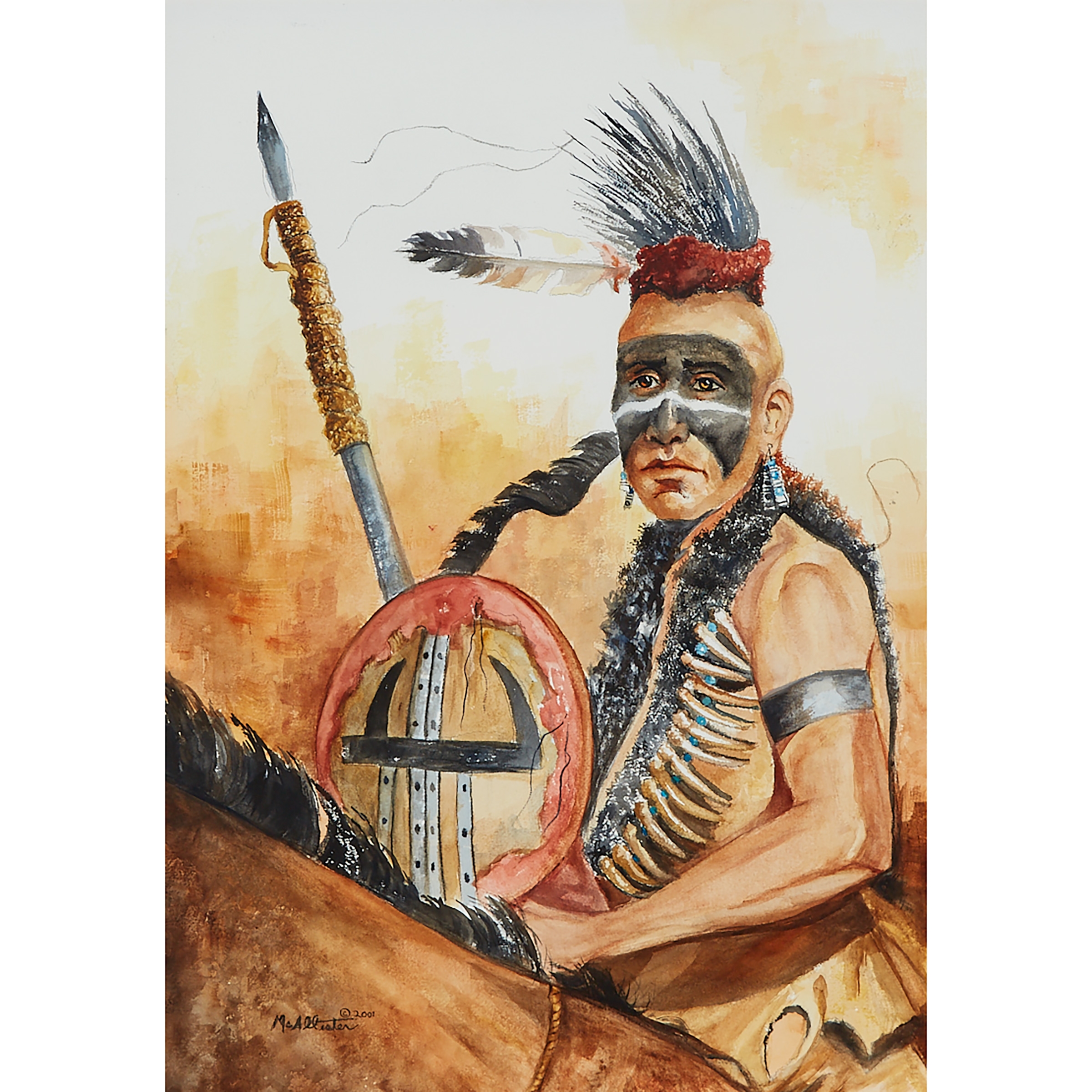 Pat MacAllister | Echota Cherokee Portrait (2001) | MutualArt