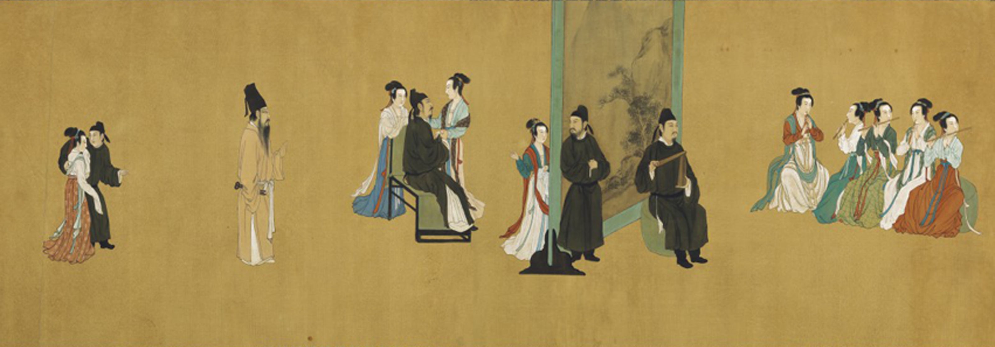 An He | Night Revels of Han Xizai by Gu Hongzhong | MutualArt