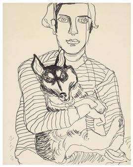 Alice Neel | Hartley and Lushka (1970) | MutualArt
