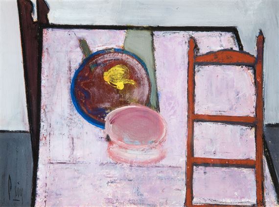 Luc Peire | Still life in pink (Circa 1950) | MutualArt