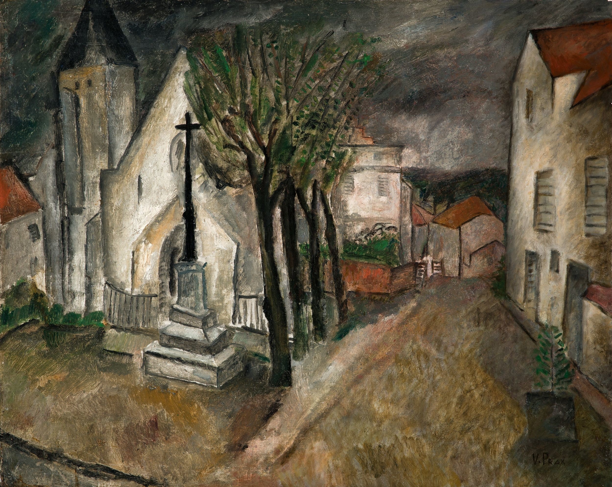 Valentine Prax | L'église de Bièvres (Seine-et-Oise) | MutualArt