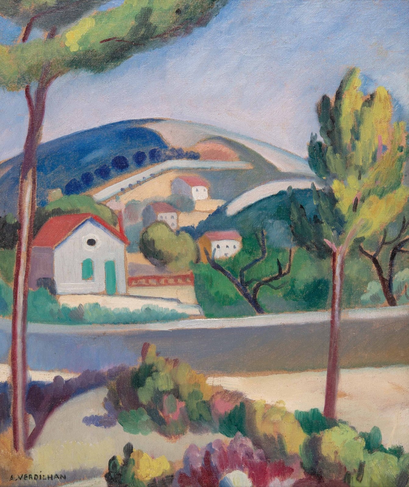 Andre Verdilhan | Paire de paysages de Provence | MutualArt