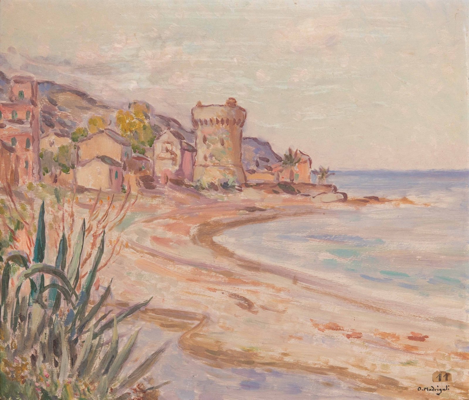 Olynthe Madrigali | Tour sarde dans un village en bord de mer | MutualArt