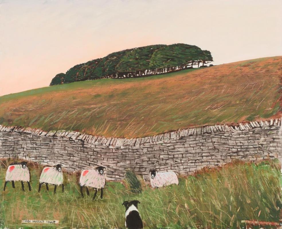 Peter Brook | Three Worried Sheep | MutualArt