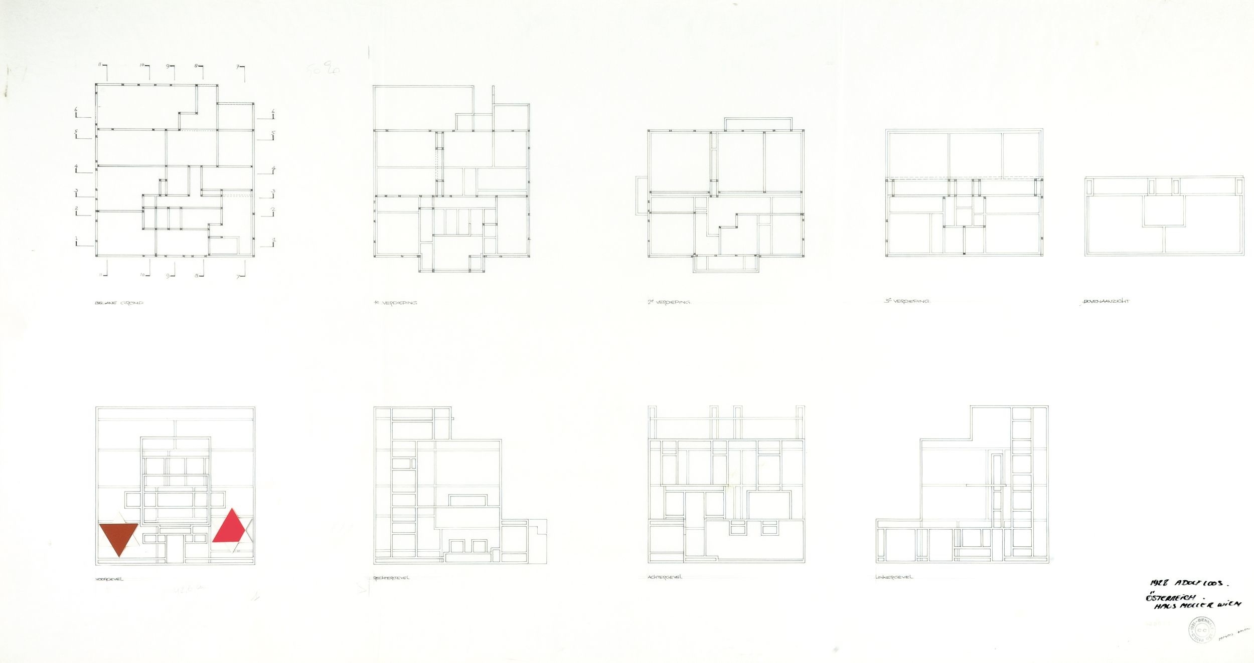 Jef Geys | Adolf Loos, Österreich/Haus Moller Wien 1928 | MutualArt