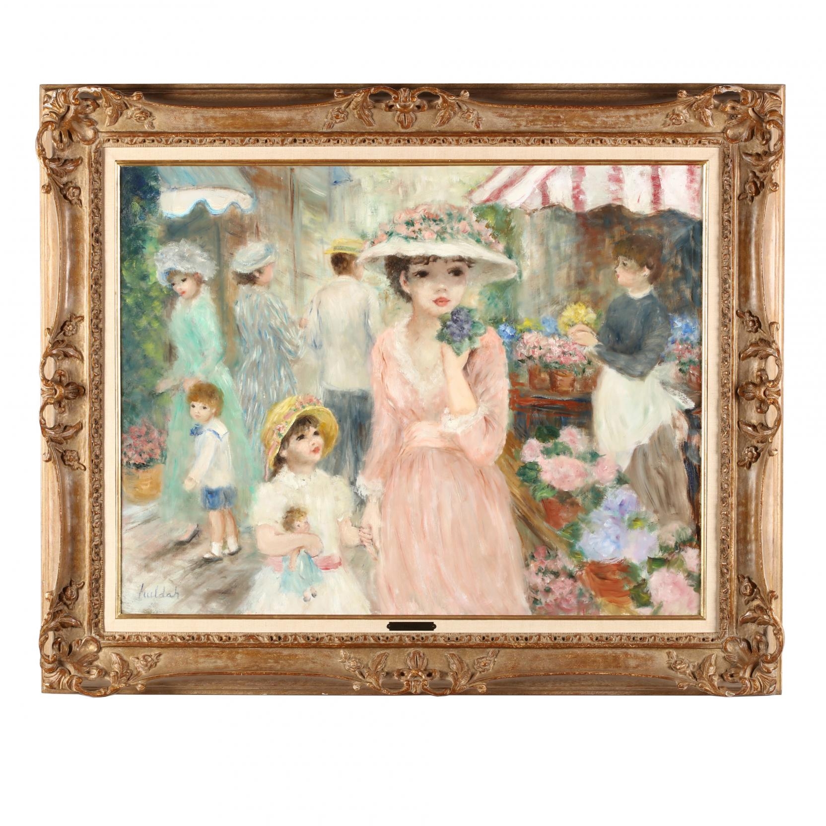 Huldah Cherry Jeffe | At the Market | MutualArt