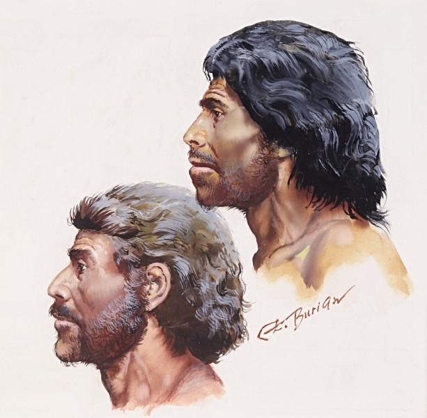 Zdeněk Burian | Homo Habilis Making Stone Tools | MutualArt