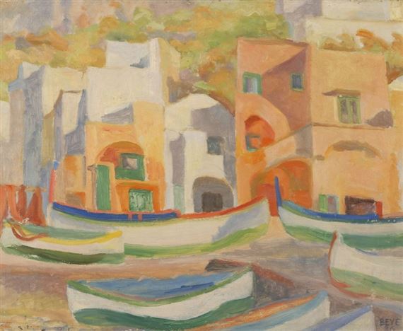 Bruno Beye | Südländische Hafenstadt (1936) | MutualArt