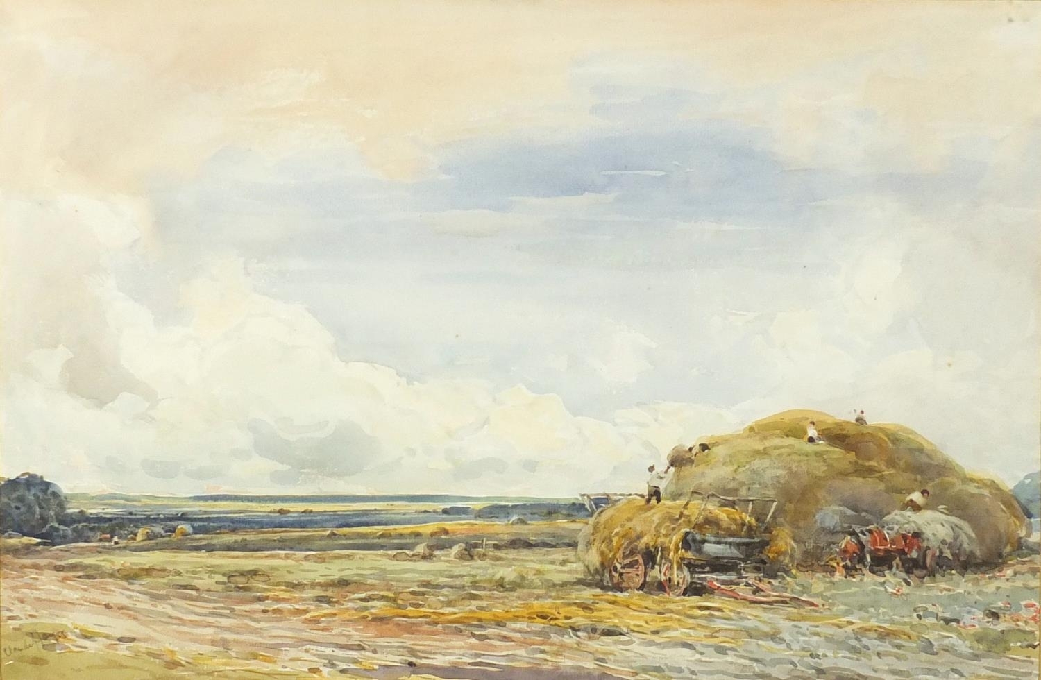 Claude Hayes | Haymaking in Suffolk | MutualArt
