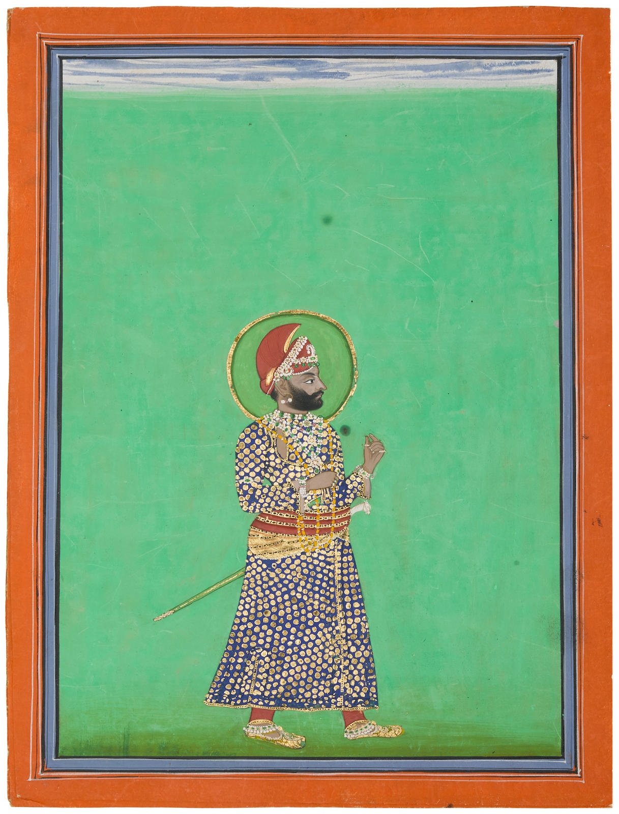 Indian School, 19th Century | A GROUP OF FOUR PORTRAITS OF MEWAR RULERS ...