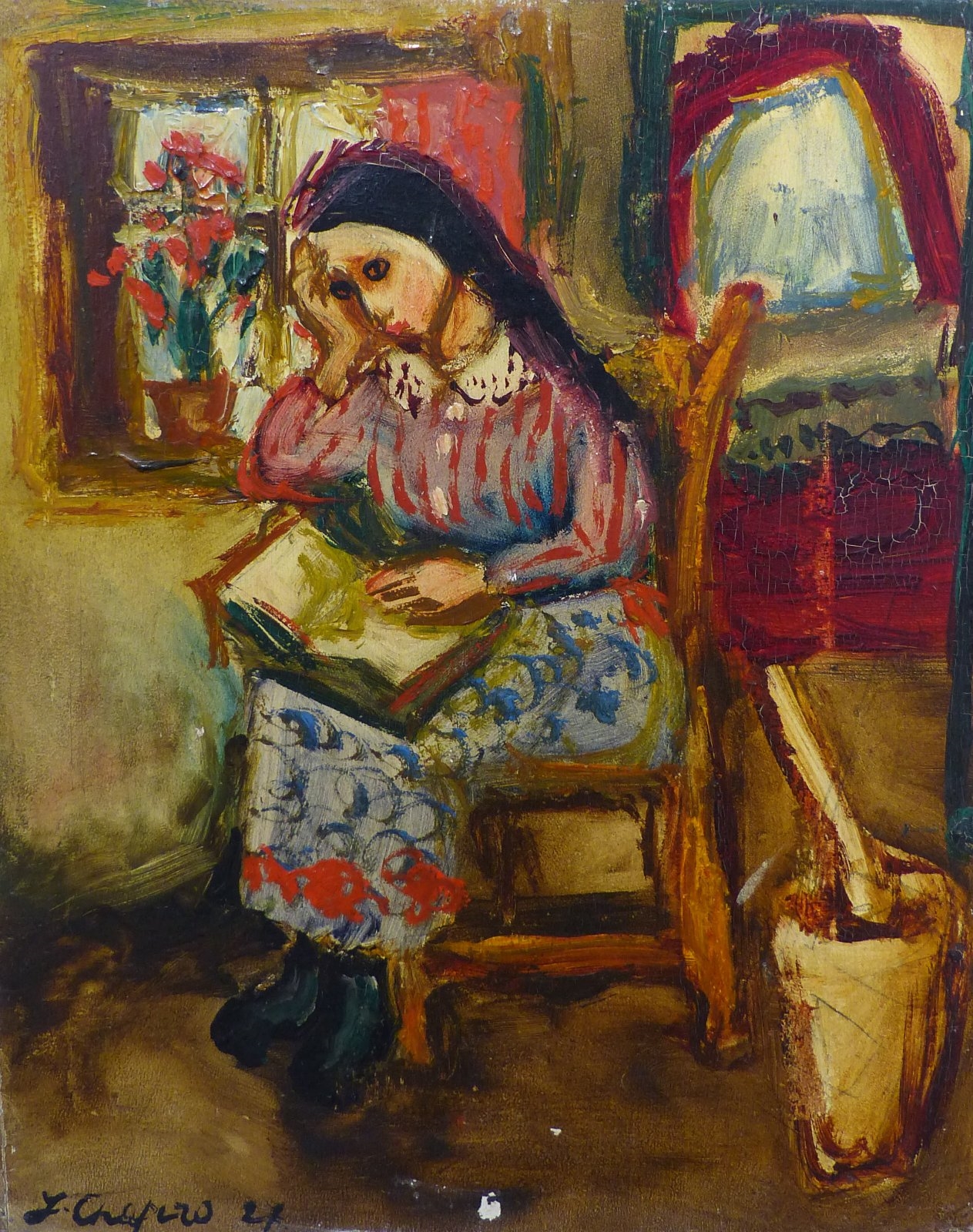 Jacques Chapiro | Jeune femme à la lecture | MutualArt