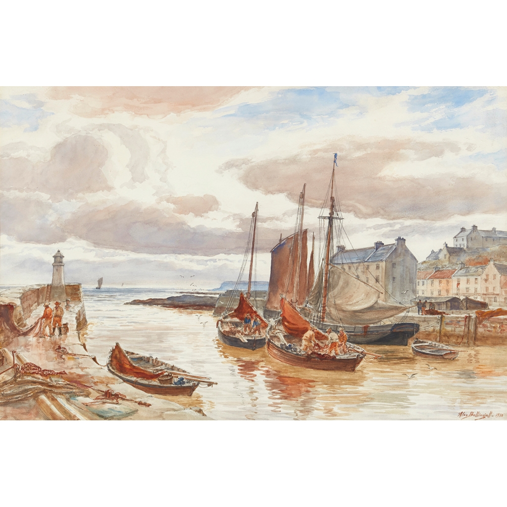 Alexander Ballingall | PITTENWEEM HARBOUR (1910) | MutualArt