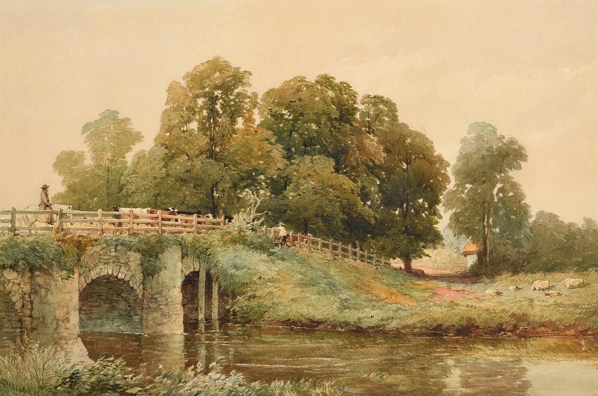 Edward Duncan | Herding the Cattle | MutualArt