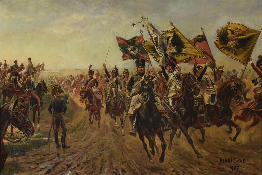 Henri Baud | La prise des drapeaux Prussiens et Autrichiens, Premier ...