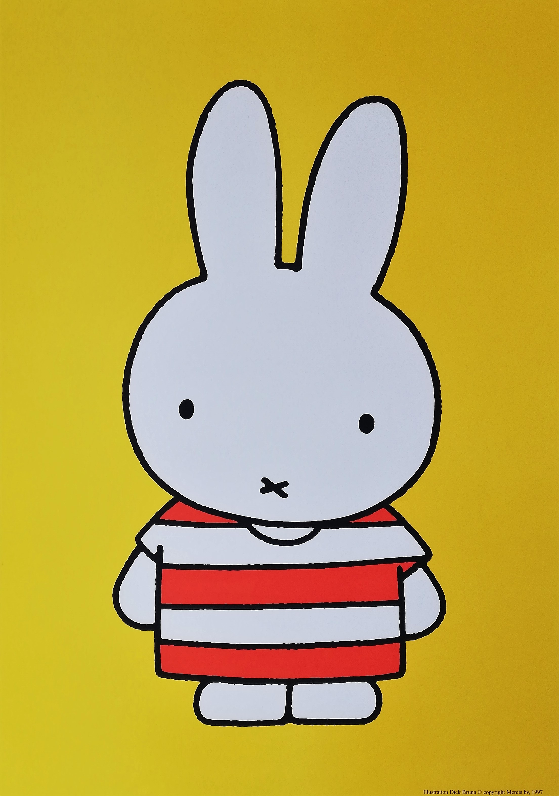 Dick Bruna | Miffy - Striped Shirt (1997) | MutualArt