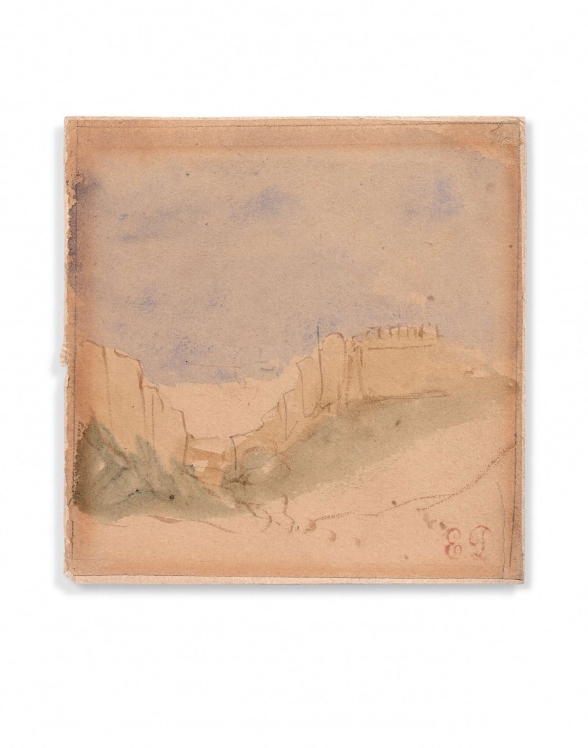 Eugène Delacroix | Vue de Tanger, prise de la côte | MutualArt