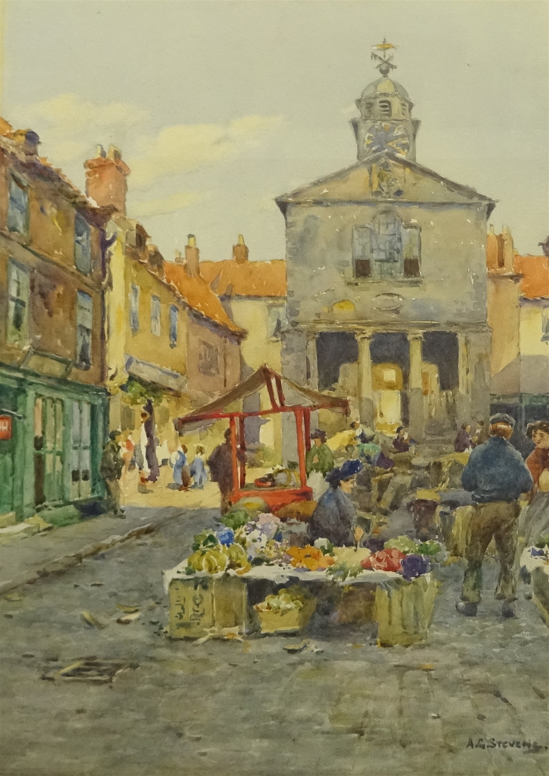 Albert George Stevens | Whitby Market Place | MutualArt