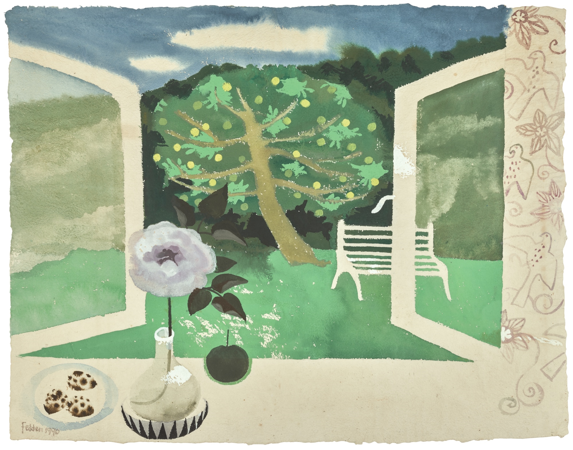Mary Fedden | Landscape (1990) | MutualArt