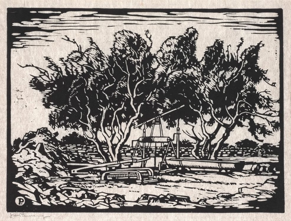 Jacob Hendrik Pierneef | Waterpomp, Amatoko, SWA (Nilant 108) | MutualArt