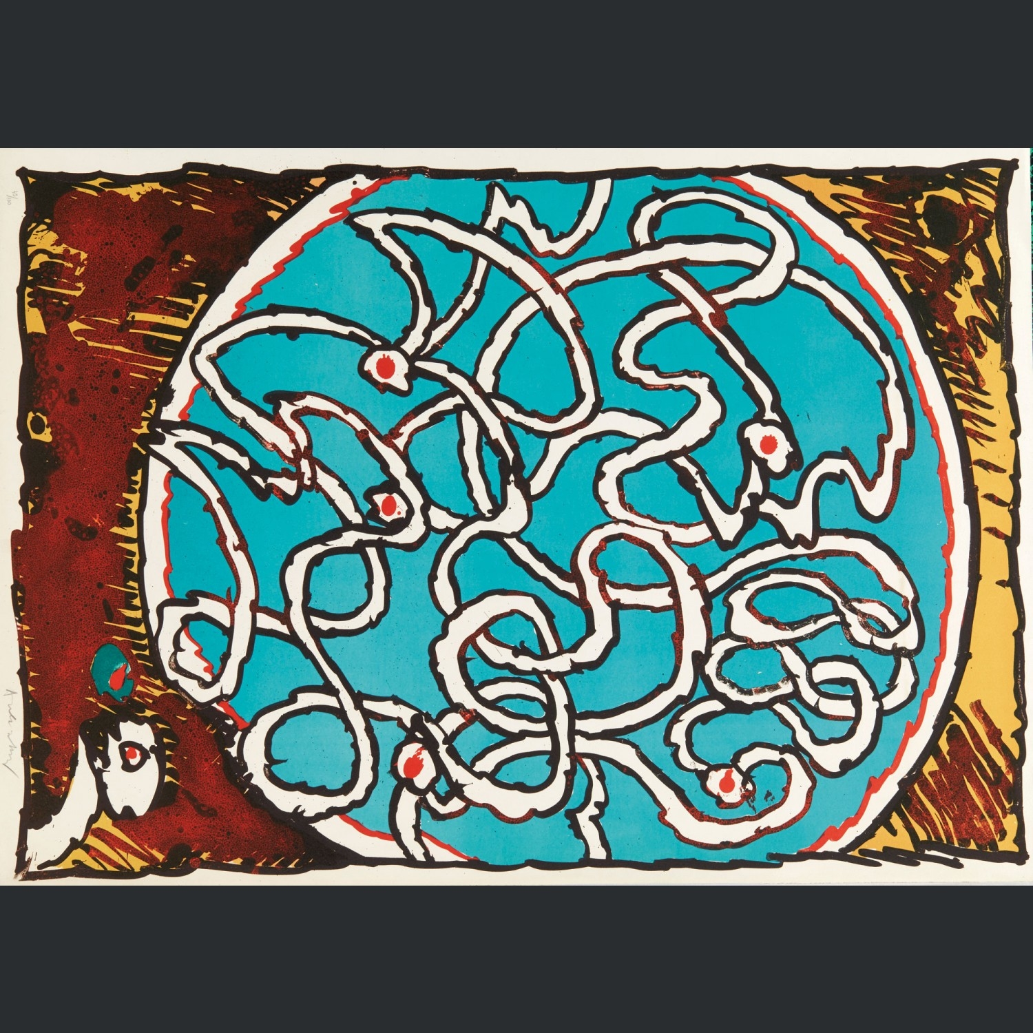 Pierre Alechinsky | Arbre de vie (1973) | MutualArt