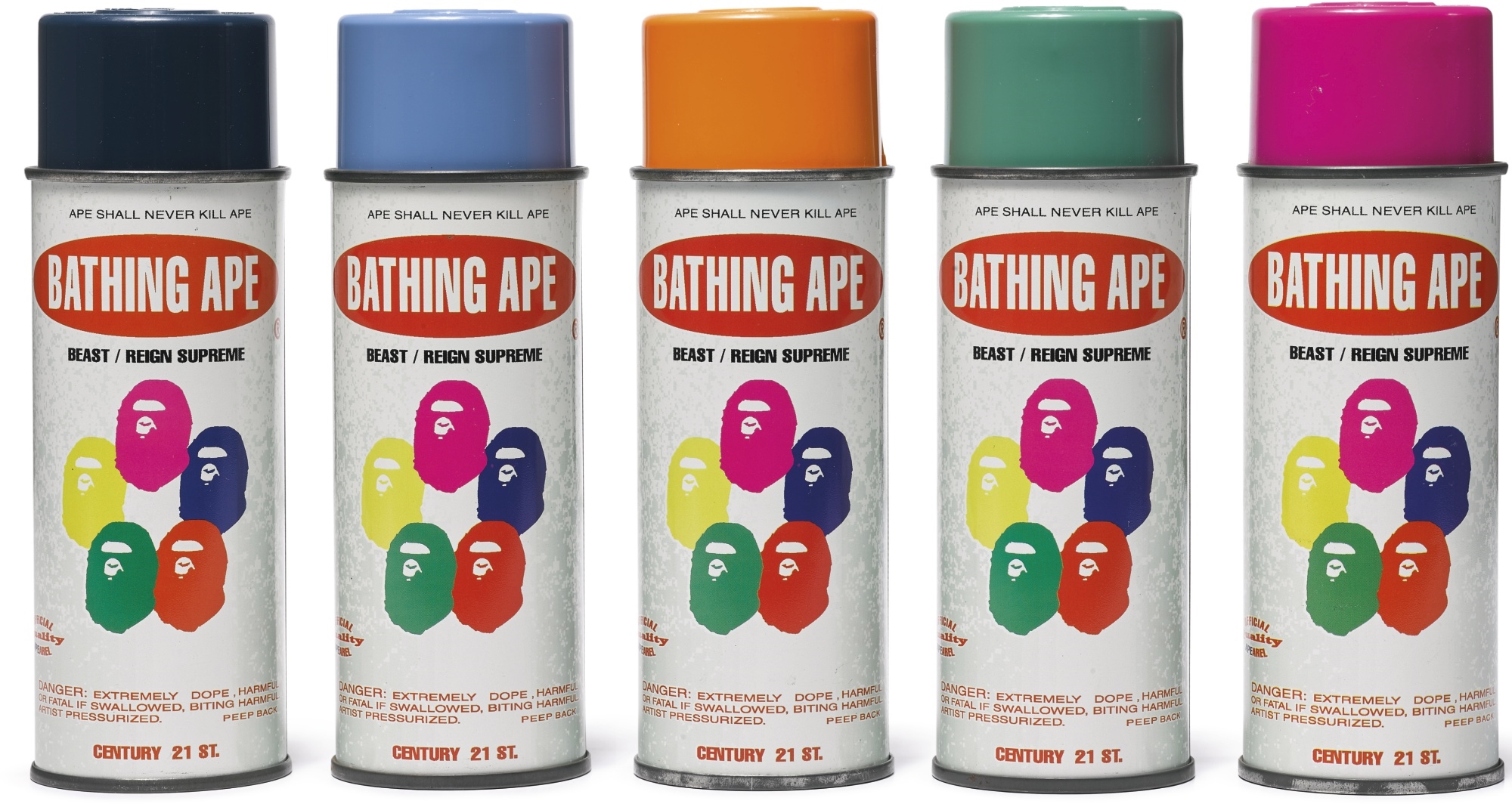 Stash | Spray Paint Cans (Set of Five) | MutualArt