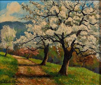 Paul Emile Pissarro | Pommiers en fleurs et pommier mort | MutualArt