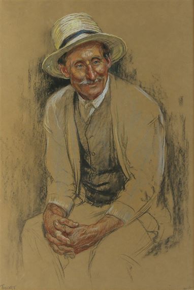 Flora Caroline Twort | portrait of Mr White of Whites Farm, Petersfield ...